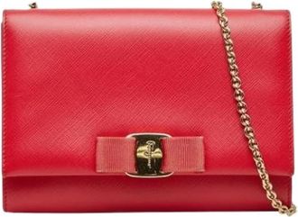 Ferragamo Sac bandouli&egrave;re Pre-owned - Femme - Pre-owned - Rouge - Taille: ONE Size