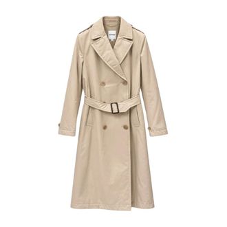 Aspesi Thermore-Wattierter Baumwollmischungs-Canvas-Mantel - - Coats - Damen - Beige - XS