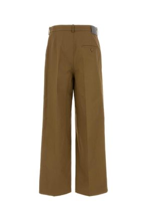 Balenciaga Camel Exterior: Cotton Pantaloni Trousers