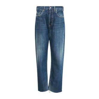 Maison Margiela Femme, Jeans, Bleu, Taille: W25 Jeans en denim coupe droite effet us&eacute;