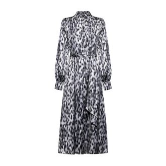Silvian Heach Hemdblusenkleid mit G&uuml;rtel - - Dresses - Damen - Mehrfarbig - XS