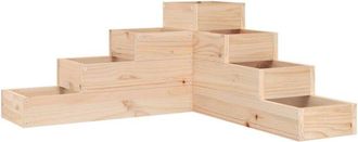 vidaXL Vidaxl - Jardini&egrave;re 4 niveaux 80,5x79x36 cm bois de pin massif