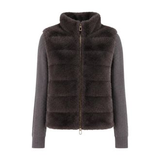 Duno Gesteppte Kunstpelzjacke - - Jackets - Damen - Grau - L
