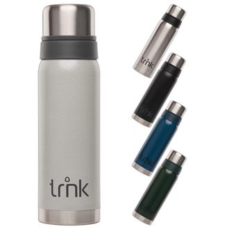 TRNK Outdoor Thermosflasche polar 2 - Edelstahl Thermoskanne 750ml - BPA-frei - Thermos h&auml;lt 24 Stunden hei&szlig; - Deckel mit 2 Trinkbechern - Sp&uuml;lmaschinenfes