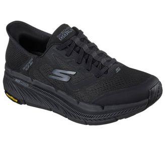 Skechers Herren Max Cushioning Premier 2.0 Ascendant Ii Slip-ins Running, Sports Shoes, Black Textile/Synthetic, 42.5 EU