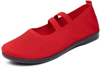 Generic Mocassins &agrave; enfiler pour femme, en maille respirante, chaussures de marche plates &agrave; bout rond, baskets dentra&icirc;nement confortables, l&eacute;g&egrave;res et d&eacute;contra