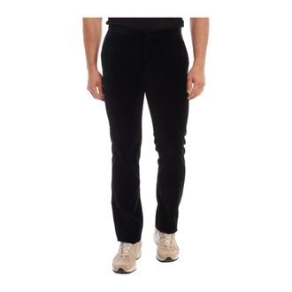 Emporio Armani Samt Hose - - Trousers - Herren - Schwarzk - XS