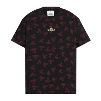 Vivienne Westwood Homme, Tops, Noir, Taille: S T-shirt oversize &agrave; logo