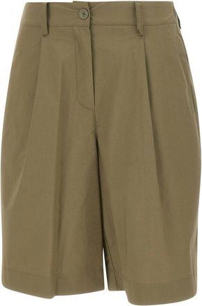 Kaos Kaos, Femme, Shorts, Vert, Taille: 40 FR Pleated Shorts