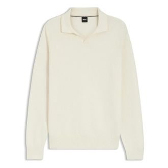 HUGO BOSS Lomarino Strickpullover - - Knitwear - Herren - Wei&szlig; - L