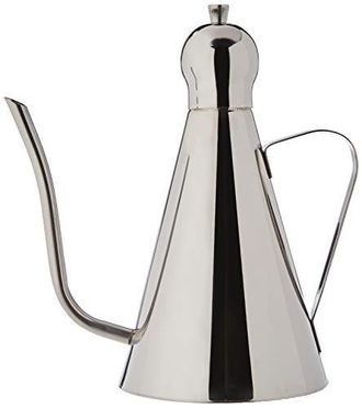 Paderno Wundersch&ouml;ne &Ouml;lkanne f&uuml;r Oliven&ouml;l Edelstahl - 0,75 L, Grau
