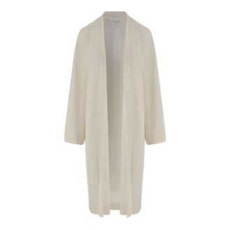 SA SU PHI Langer offener Kaschmir- und Seidenstrick - - Knitwear - Damen - Wei&szlig; - XL