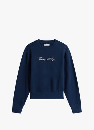 Tommy Hilfiger Sweat ample en coton m&eacute;lang&eacute;