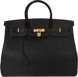 Herm&egrave;s 1998 40 Birkin Tote Bag - Schwarz