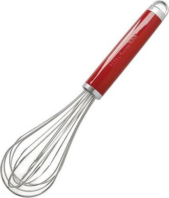 KitchenAid Fouet de Cuisine en Inox - Couleur Rouge Cerise