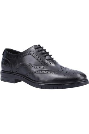 Hush Puppies Mens Santiago Oxford, Schwarz, 44-45 EU