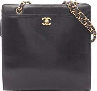 Chanel 1997-1999 CC Caviar tote bag - Schwarz