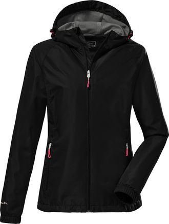 Killtec Damen Funktionsjacke mit Kapuze, packbar KOS 15 WMN JCKT, schwarz, 48, 38276-000