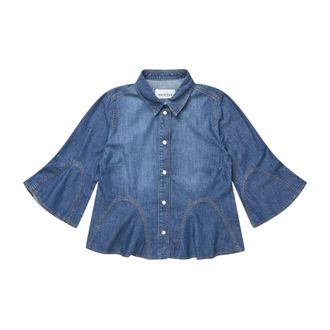 Munthe Denimhemd - - Blouses & Shirts - Damen - Blau - 2XL