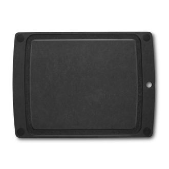 Victorinox by Swiss Army Schneidebrett, All-in-One, Cutting Board L 44.4 x, 33 x, 0.6, Saftrille, Klingenschonend, Rutschfest, Spülmaschinengeeignet, Schwarz