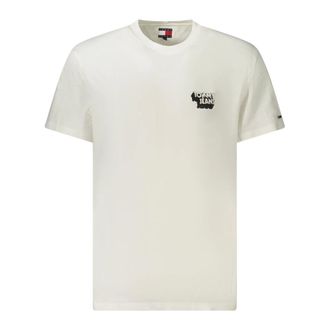 Tommy Hilfiger Homme, Tops, Blanc, Taille: M T-shirt &agrave; manches courtes