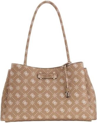 Guess sac &agrave; &eacute;paule Carrie Logo Girlfriend Carryall Biscotti Logo beige