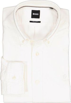 HUGO BOSS Herren Hemden wei&szlig; Oxford