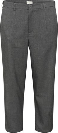 Kaffe Curve Pants Suiting KCmerla Damen Pants Hosen Größe Größen Weites Bein Business High Waist Hose Dark Grey Melange 54