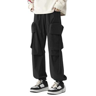 Generic Pantalon de ski baggy pour homme - Imperm&eacute;able et coupe-vent - Doublure en polaire - Pantalon dhiver isol&eacute; - Pantalon de randonn&eacute;e - Pantalon de rando