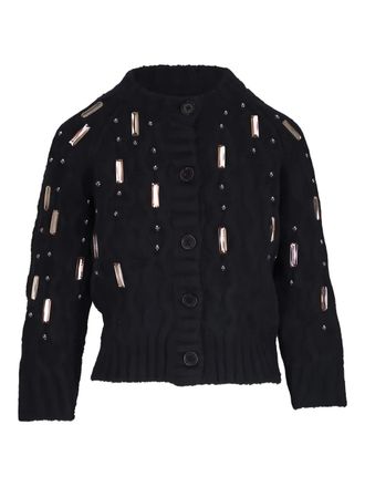 Dorothee Schumacher Verzierter Cosy Diamonds Cardigan - Schwarz
