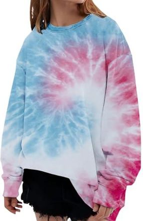 Generic Sweatshirts pour femme - Pull pour femme - Imprim&eacute; graphique britannique - Haut surdimensionn&eacute; - Col rond - Manches longues - Automne - Hiver - D&eacute;cont