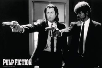 1art1 Pulp Fiction Poster John Travolta Und Samuel L Jackson Plakat | Bild 91x61 cm