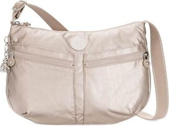 Kipling IZELLAH Sac à bandoulière de taille moyenne, Metallic Glow (Argent)