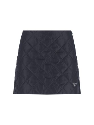 Prada Logo Mini Skirt
