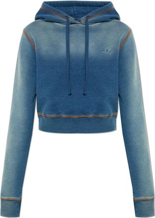 Diesel Damen, Sweatshirts & Hoodies, Blau, 2XSGr&ouml;&szlig;e