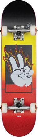 Globe Skateboard Complete Kids Alight Mini, Größe:7, Farben:Black Maple/red