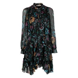 Ulla Johnson Seiden Mini Kleid in Multicolor - - Dresses - Damen - Mehrfarbig - XL