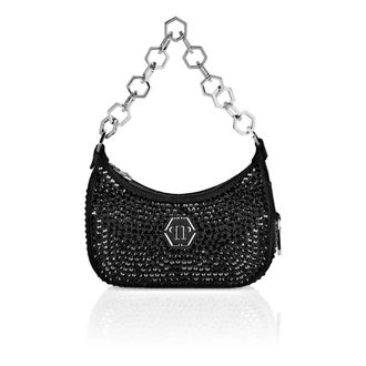 Philipp Plein Femme, Sacs, Noir, Taille: ONE Size Shoulder Bag Crystals