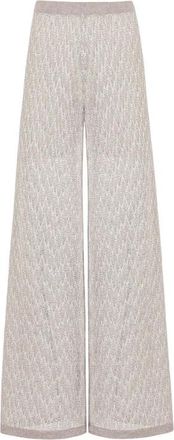 D.exterior Femme, Pantalons, Gris, Taille: 38 FR Wide Pantalons