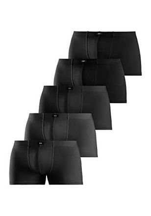 H.I.S 378992 Cale&ccedil;on Boxeur, 5 x Noir, M (Lot de 5) Hommes