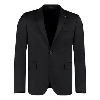 Tagliatore Klassischer zweiteiliger Anzug aus Schurwolle - - Jackets - Herren - Schwarzk - L