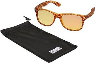 Urban Classics Sunglasses Likoma Mirror UC, Lunettes de Soleil Mixte, Marron Leo/Orange, Taille Unique