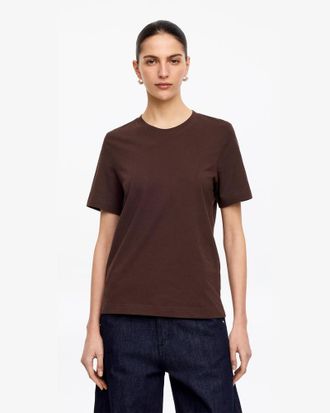 Arket Signature-T-Shirt -Braun