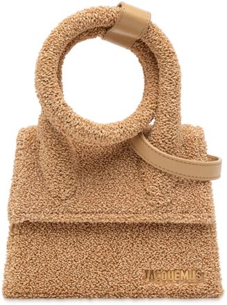 Jacquemus Hobo Bags - Boucle Raffia Le Chiquito Noeud - Gr. unisize - in Braun - f&uuml;r Damen