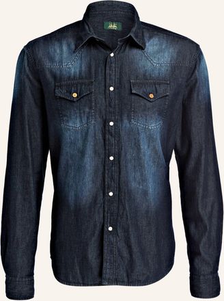 Wiesnkönig Trachtenhemd Elias Modern Fit blau