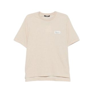 Jacquemus Le T-shirt Gros Grain - - Tops - Herren - Beige - S