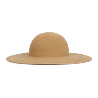 Alberta Ferretti Breiter Hut - - Accessories - Damen - Beige - S