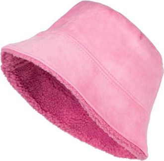 styleBREAKER Chapeau de p&ecirc;cheur r&eacute;versible Unisexe en Aspect Daim/Fourrure de Teddy, Chapeau r&eacute;versible Chaud 2 en 1, Bucket Hat Automne Hiver 04025037, Couleur:Ro