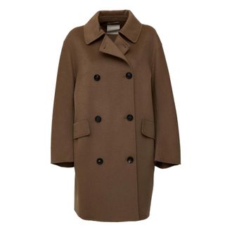 Max Mara Manteau Double-Boutonnage - Femme - Manteaux - Brun - Taille: 40 FR
