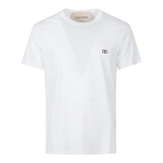 Valentino Garavani VLogo Signature Baumwoll-T-Shirt - - Tops - Herren - Wei&szlig; - S